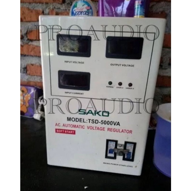 Jual Stabilizer Listrik SAKO TSD 5000 VA LED Digital Original | Shopee ...