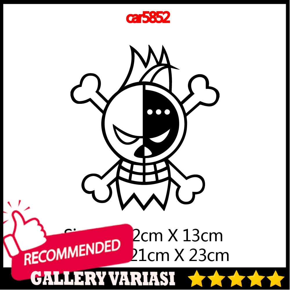 Jual Stiker Vinyl Desain Mango Good Luffy One Piece Untuk Aksesoris ...