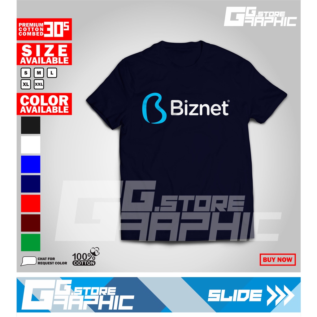 Jual Baju kaos BIZNET LOGO | Shopee Indonesia