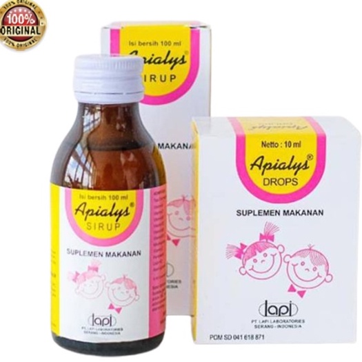 Jual Apialys Drops 10 ml | Apialys Syrup 100 ml / Suplemen Kesehatan ...