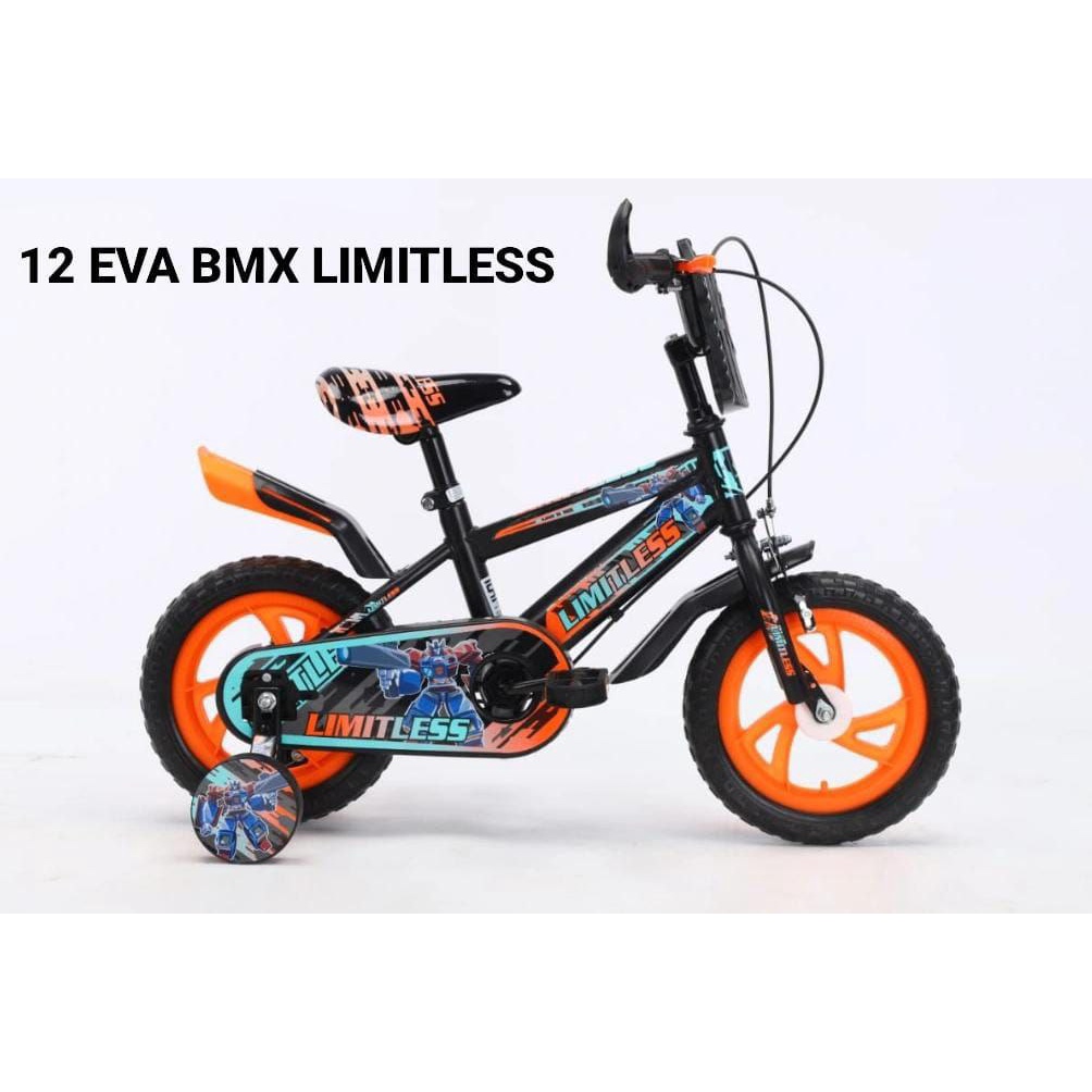 Jual Bazar Sepeda - SEPEDA ANAK BMX 12 INCH LIMITLESS BAN MATI EVA ...