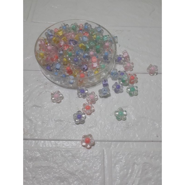 Jual manik bunga bening per 10 gr. | Shopee Indonesia
