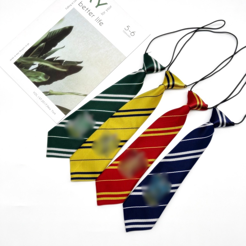 Jual dasi cosplay instant logo motif salur dengan emblem logo asrama ...