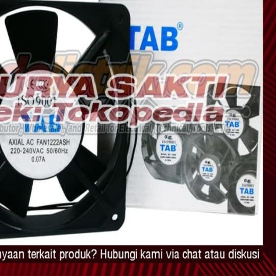 Jual Axial Fan Tab XF1222ASH 4 inch 220AC (segi empat) | Shopee Indonesia