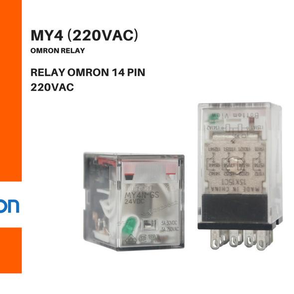 Jual Relay Omron MY4-GS-220VAC MY4GS 220VAC 14 PIN 100% ORI | Shopee Indonesia