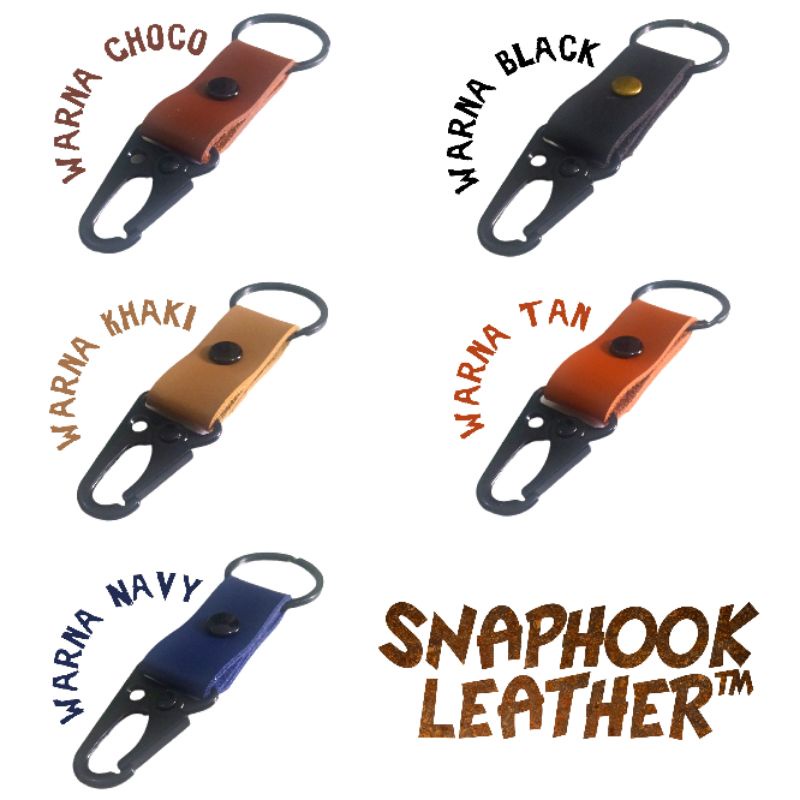 Jual Snaphook Leather Keychain Gantungan Kunci Kulit Sepeda Motor Mobil ...