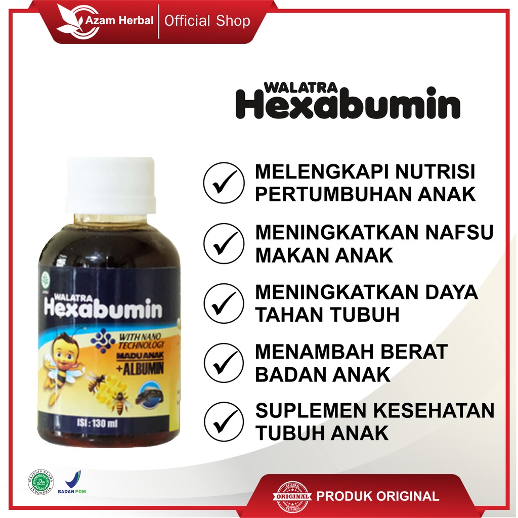 Jual Madu Anak Penambah Nafsu Makan & Berat Badan Walatra Hexabumin ...