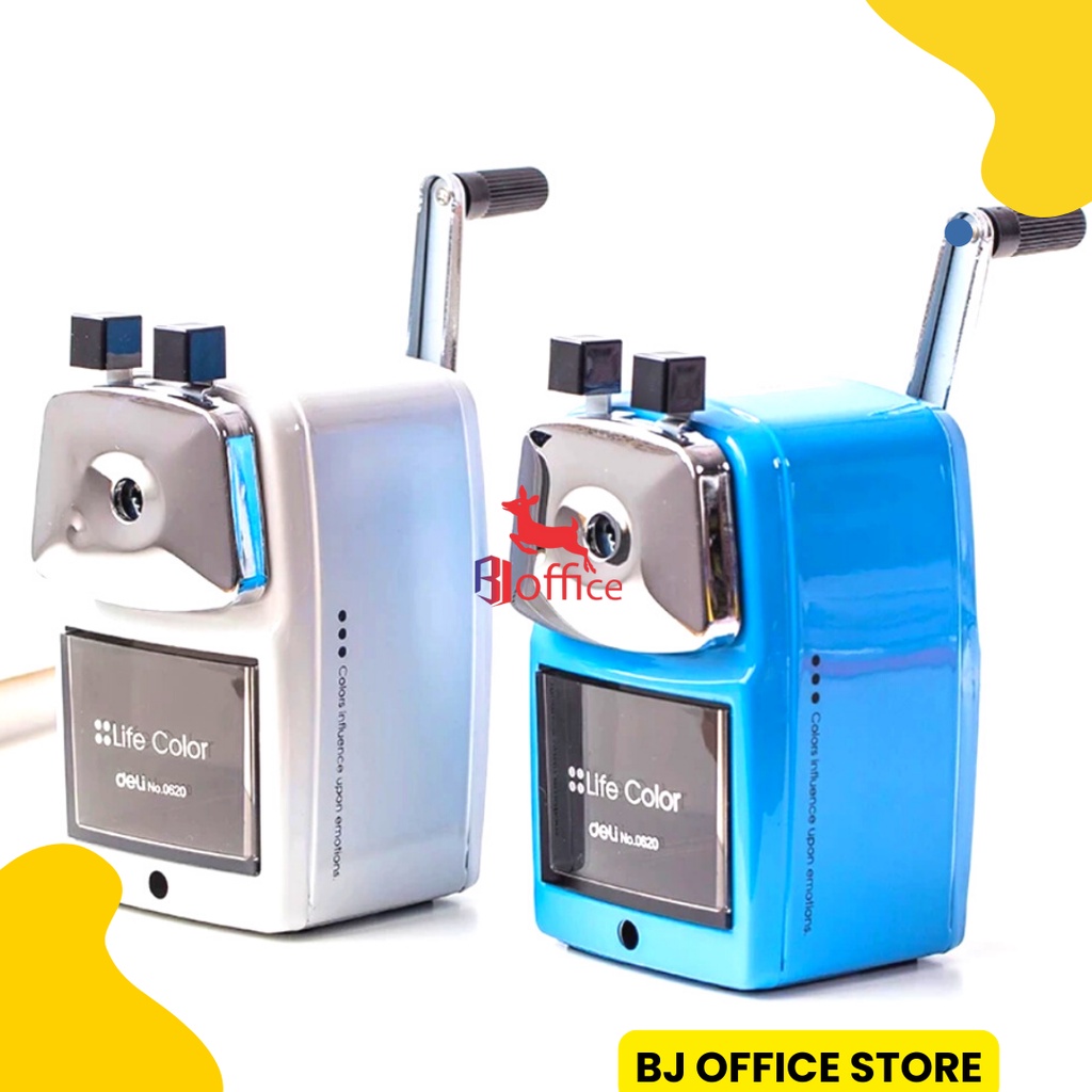 Jual Deli Rautan Pensil Putar Manual 0620 - Rotary Serutan Pensil Putar ...