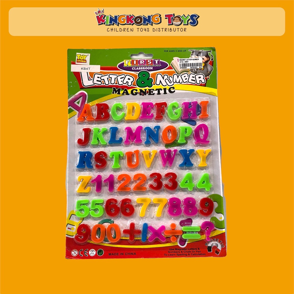 Jual MAINAN HURUF / ALFABET / LETTER NUMBER / HURUF ANGKA MAGNET ...