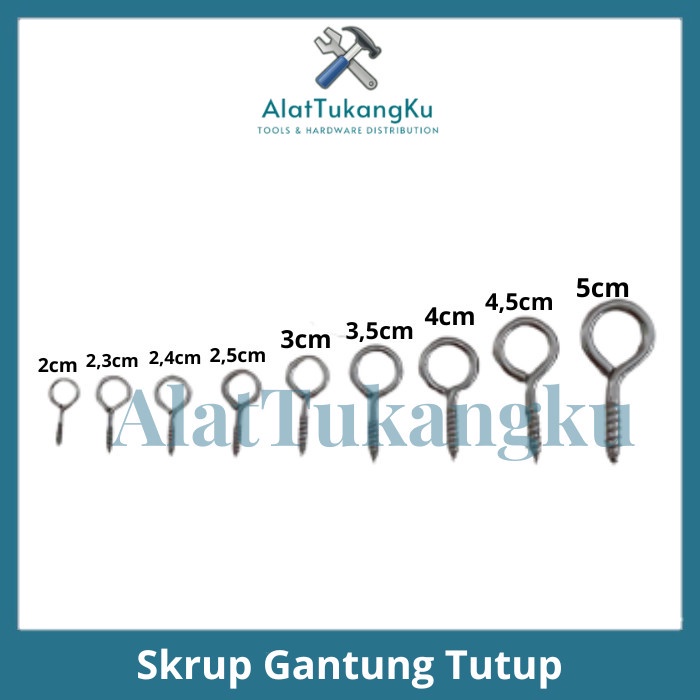 Jual Skrup tutup Ulir Perkotak / Sekrup gantungan kunci / Kapstok Tutup ...