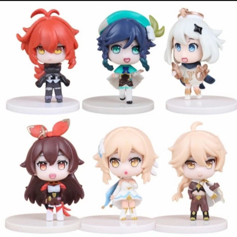 Jual Genshin Impact Chibi Cute Mini Figure Set | Shopee Indonesia