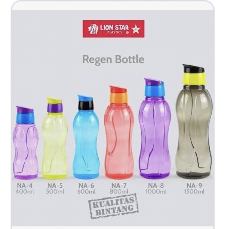 Jual Botol Minum Plastik 1500 ml Lion Star / Regen Bottle (BPA Free ...