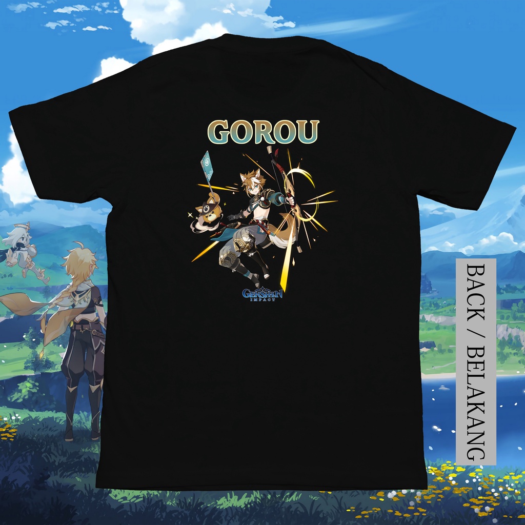 Jual T-SHIRT Genshin Impact (GOROU) "Dewasa dan Anak" | Shopee Indonesia