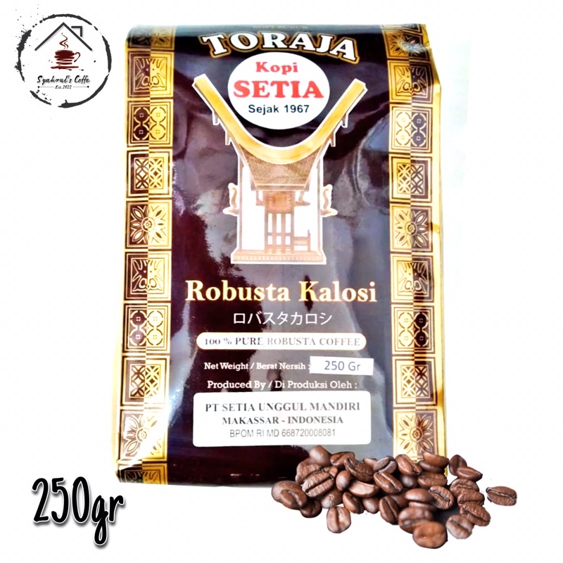 Jual Kopi Toraja "SETIA" Robusta Kalosi 250gr | Shopee Indonesia