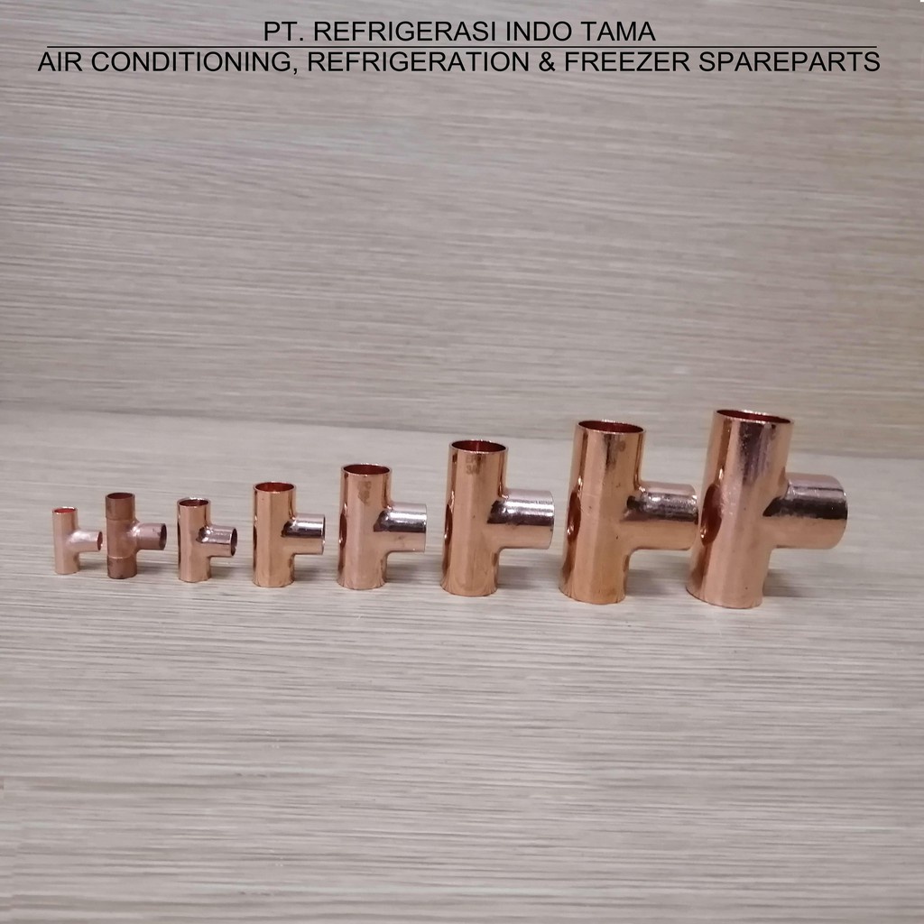 Jual COPPER TEE TEMBAGA EPC 1/4" & 3/8" | Shopee Indonesia