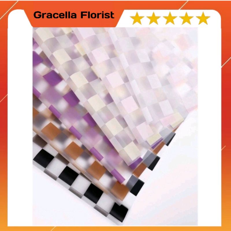 Jual KERTAS BUNGA ECERAN MOTIF PETAK PETAK ANTI AIR | Shopee Indonesia