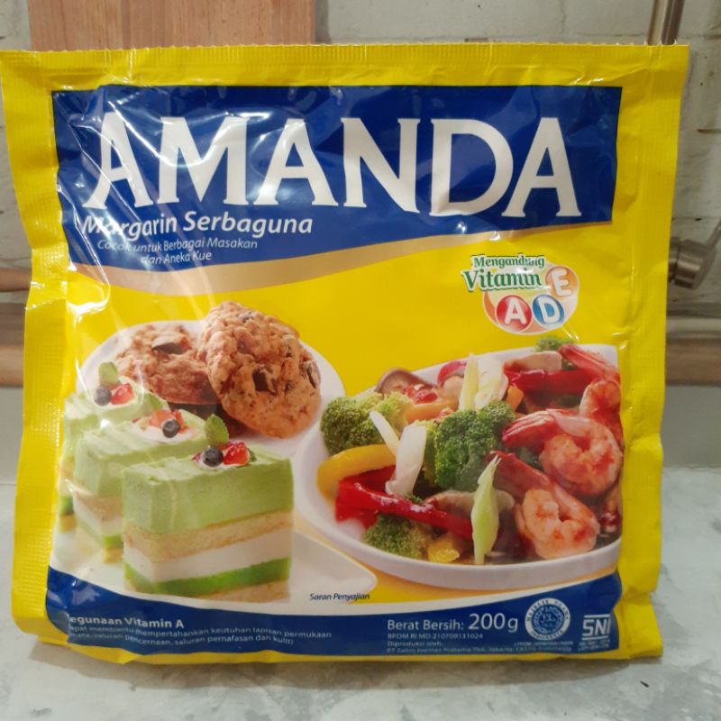 Jual Margarin Serbaguna Amanda kemasan sachet 200g | Shopee Indonesia