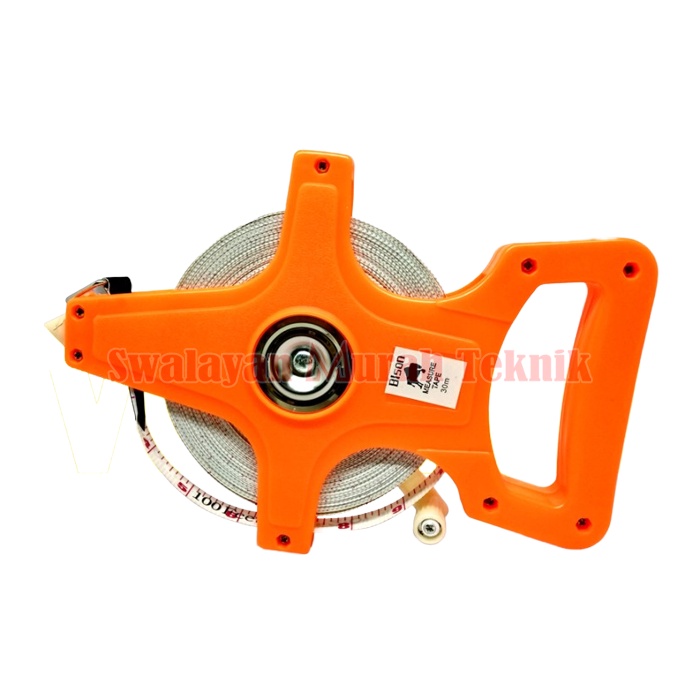 Jual BISON Meteran T Tancap Gulung 30M Roll Meter 30 Meter Body Fiber ...