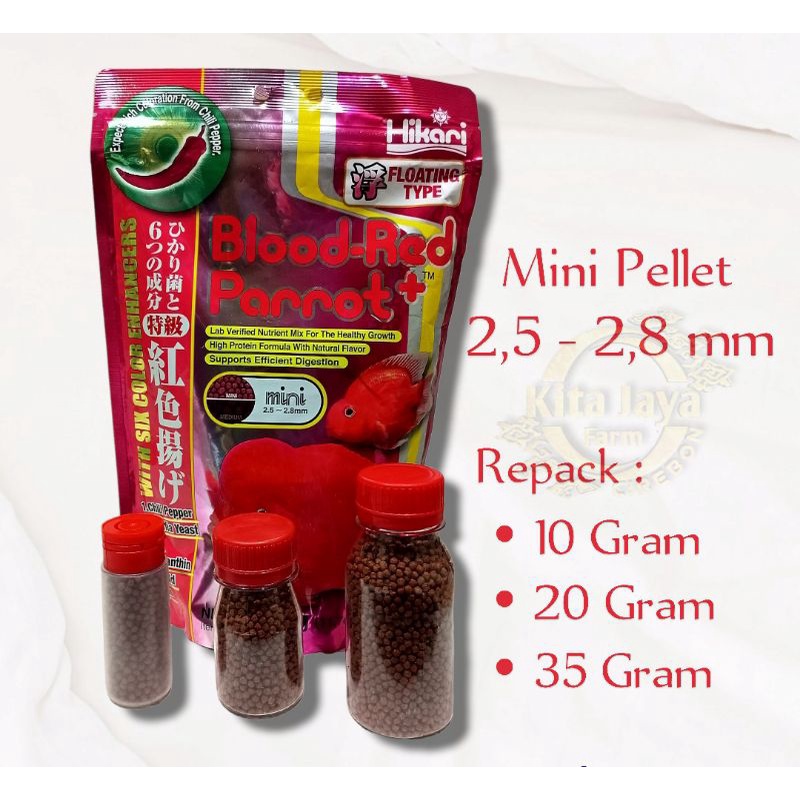 Jual Hikari Blood Red Parrot Mini Pellet KEMASAN BOTOL | Shopee Indonesia