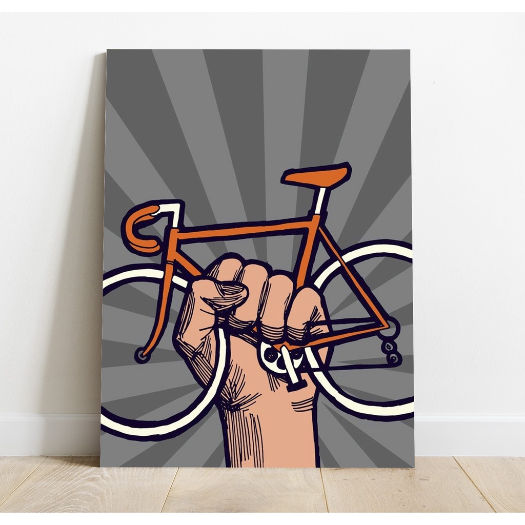 Jual Poster Sepeda Bicycle Gowes Tangan Road Bike Riding Dekorasi ...