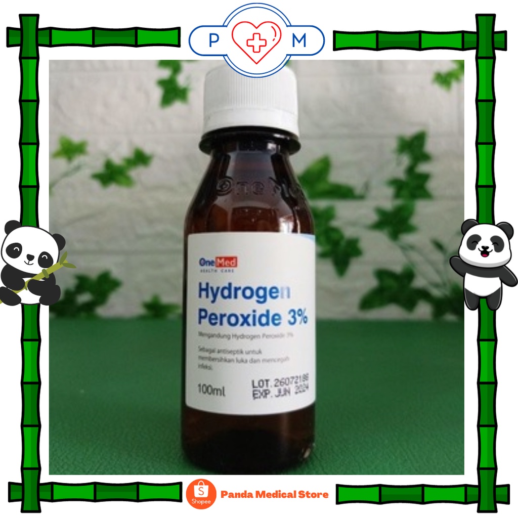 Jual H2O2 / Hydrogen Peroxide 3% 100ml OneMed | Shopee Indonesia