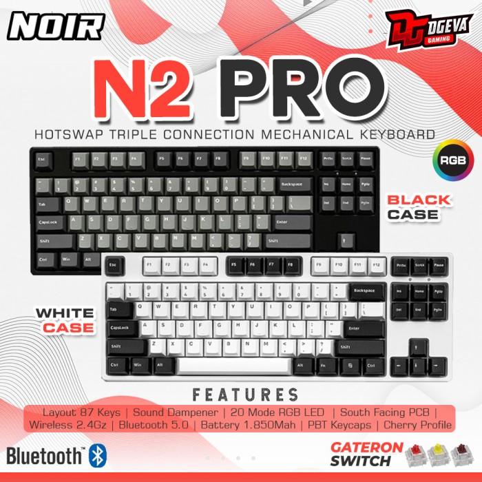 Jual Noir N2 Pro RGB TKL Hotswap Wireless Mechanical Gaming Keyboard ...