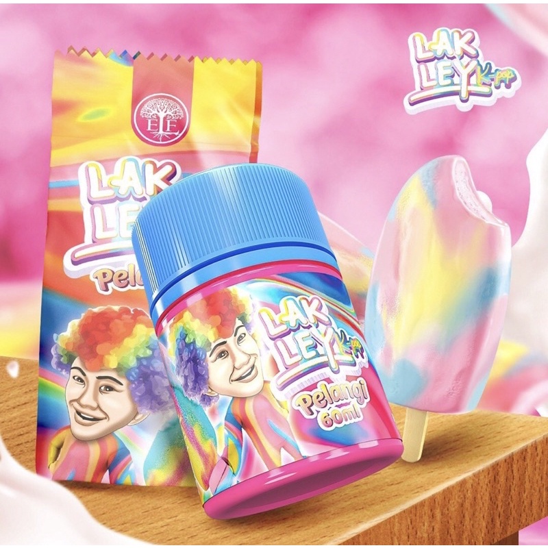 Jual LIQUID LAKLEY K POP ( ICE CREAM RAINBOW ) 60ML 3&6MG | Shopee ...