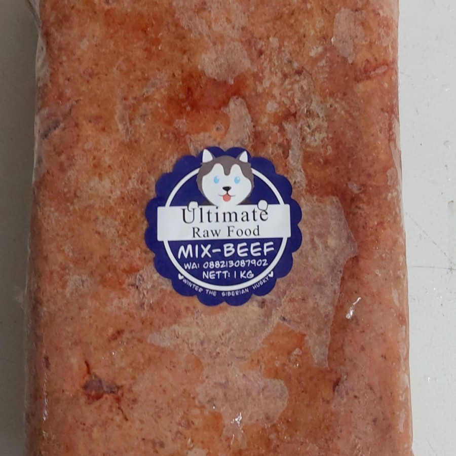 Jual Dog Anjing Raw Food BEEF MIX AYAM giling tulang halus beku makanan ...