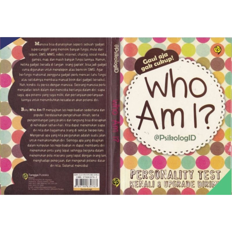 Jual Who Am I?: Personality Test, Kenali dan Upgrade Dirimu | Shopee ...