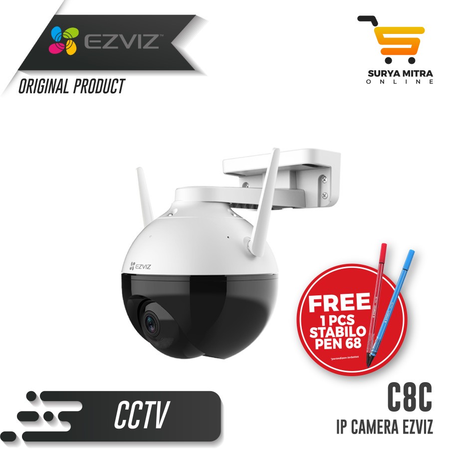 Jual Ezviz C8C Outdoor Pan Tilt Wifi Night Vision wheaterproof Camera ...