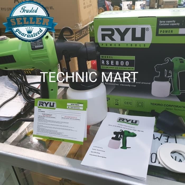 Jual Spray Gun Elektrik Ryu RSE-800/ RSE800 Paint Ryu | Shopee Indonesia