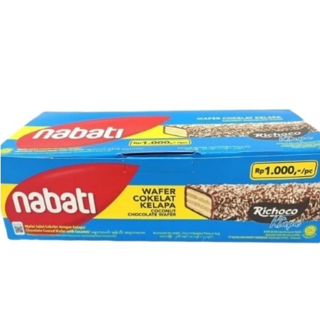 Jual Nabati Richoco Klapa Wafer Cokelat Kelapa Box (isi 12) | Shopee Indonesia