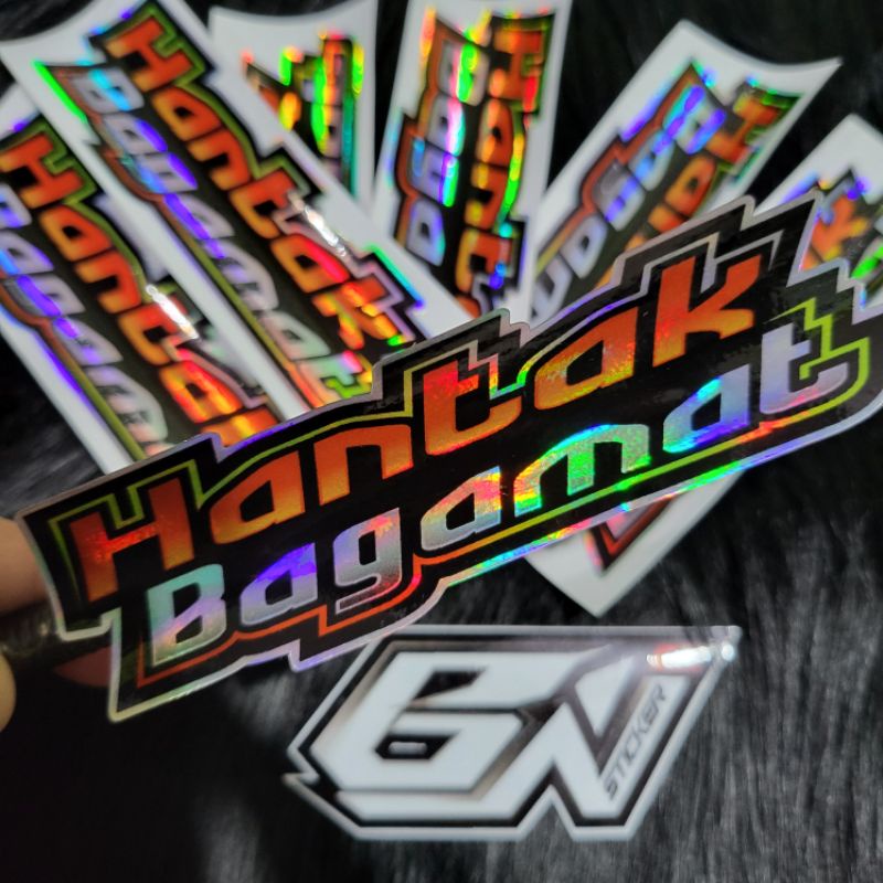 Jual stiker kata2 sticker Hantak Bagamat | Shopee Indonesia