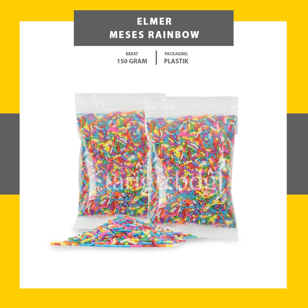 Jual MESES COKLAT WARNA WARNI ELMER 150GR - MESES WARNA TOPPING MISES ...