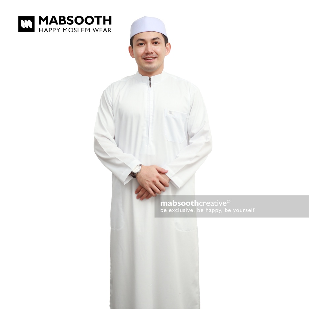 Jual Jubah Pria Mabsooth / Pakaian Gamis Pria Muslim Dewasa Lengan Panjang Resleting | Shopee ...