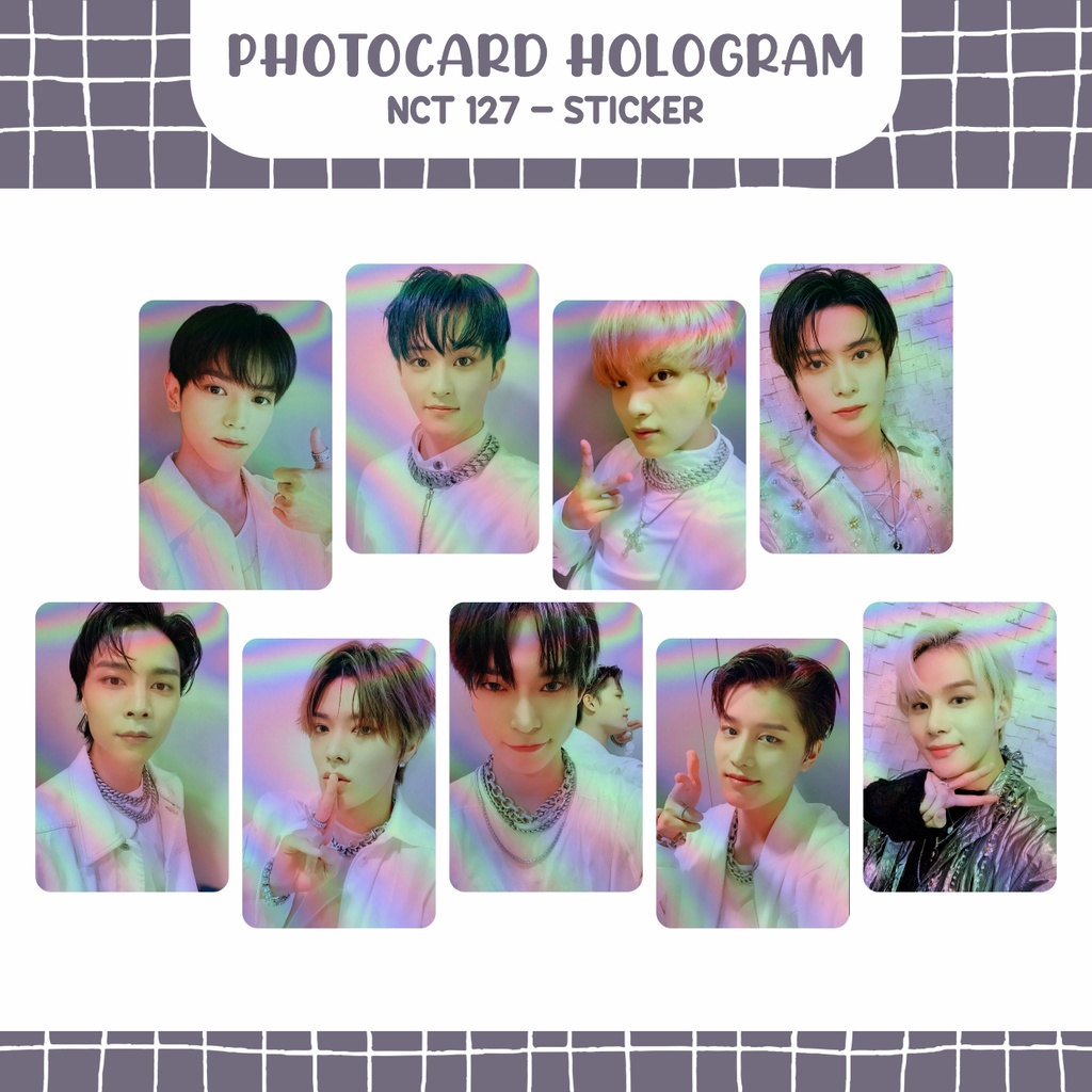 Jual MIN. 2 PHOTOCARD HOLOGRAM | NCT 127 | STICKER | Shopee Indonesia