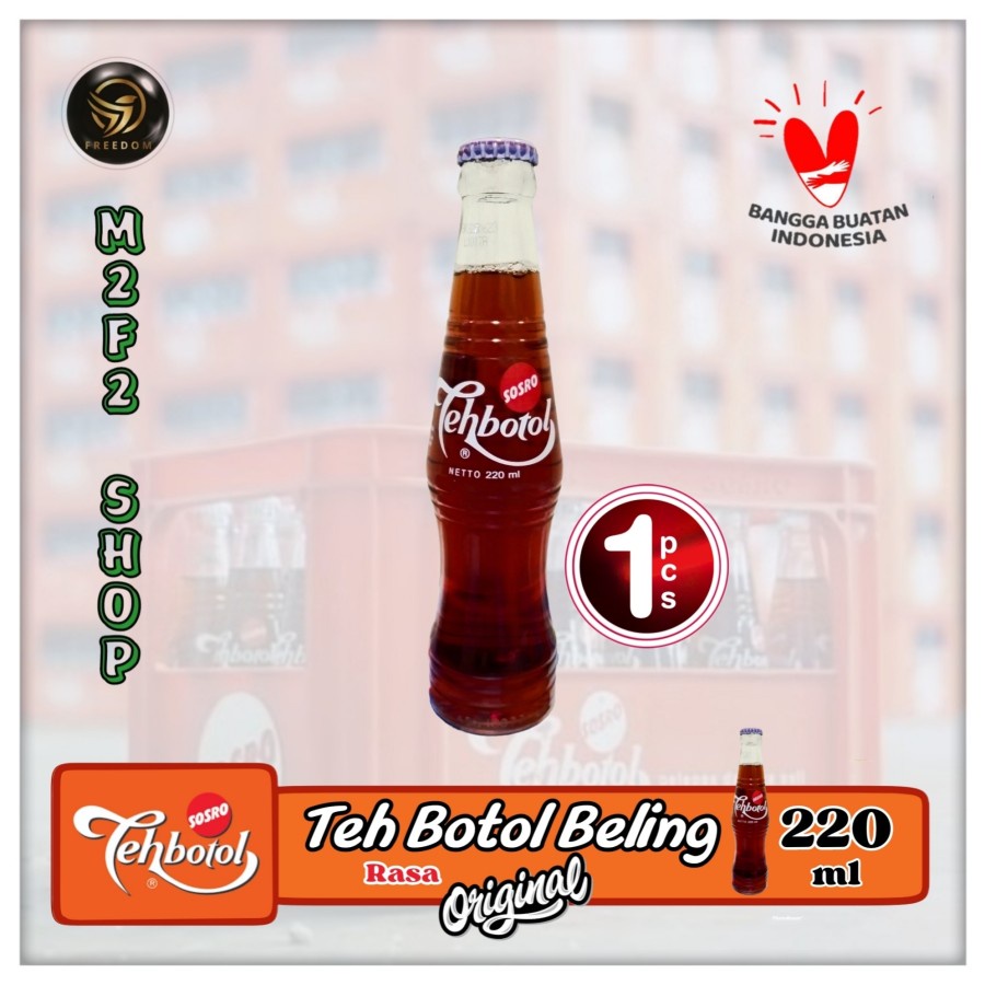 Jual Teh Botol Sosro Beling Kaca - 220 ml (Kemasan Satuan) | Shopee ...