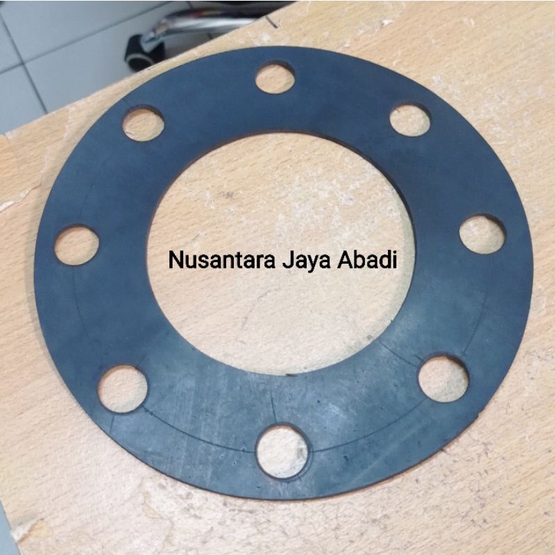 Jual Gasket Seal Packing Karet Rubber Flange JIS 10K 4 " inchi DN 100 Tebal 3 mm | Shopee Indonesia
