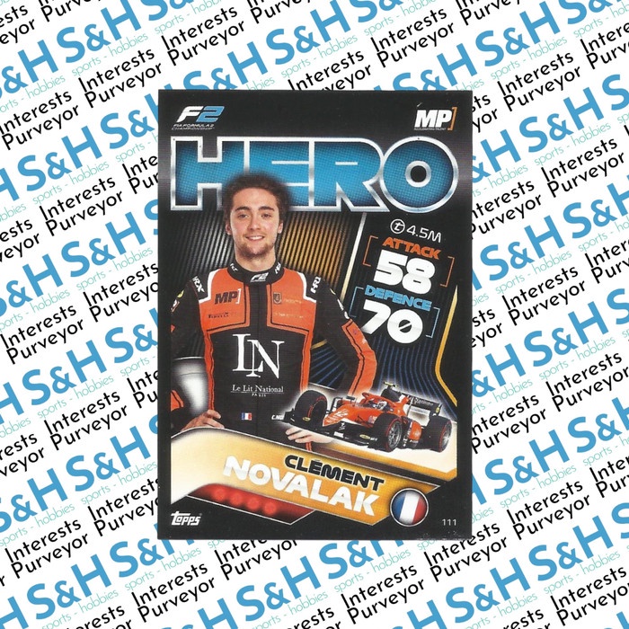 Jual Kartu Turbo Attax 2022 HERO MP NOVALAK 111 F1 Formula 1 original ...
