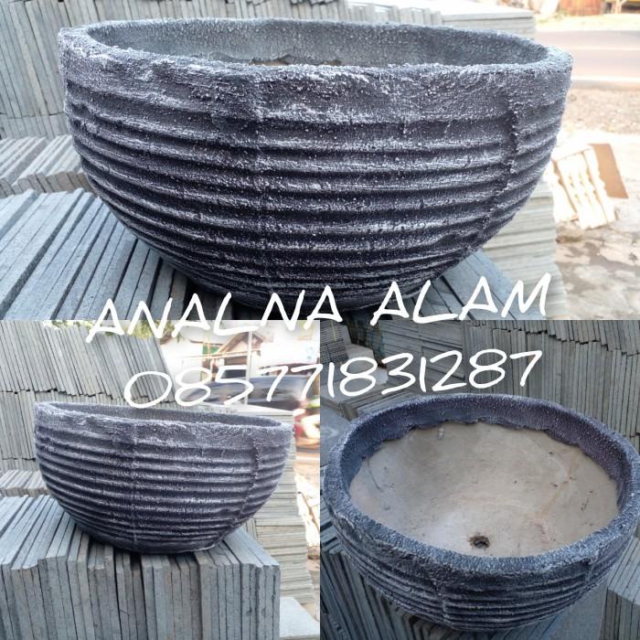 Jual pot batu taman teratai mancur kolam diameter 40cm | Shopee Indonesia