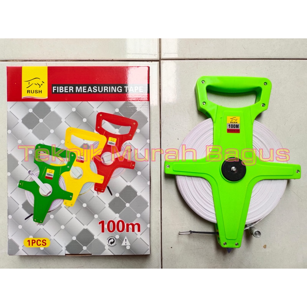 Jual Meteran Tancap Fiber 30m, 50m, 100m / Meteran Tanah / Meteran Rol | Shopee Indonesia