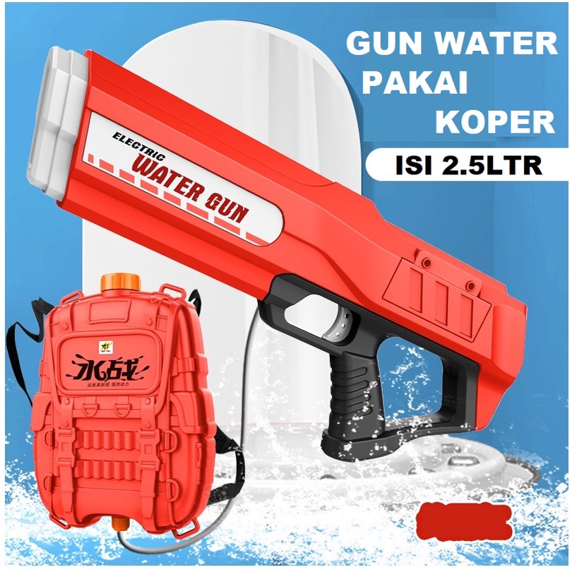Jual DIY MAINAN ANAK PISTOL AIR DILENGKAPI KOPER BAG TAMBUNG AIR 2500 M ...