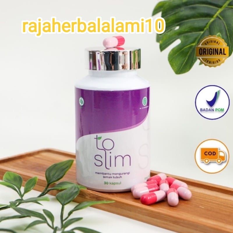 Jual To Slim Herbal Jamu Pelangsing Obat Diet Detox 1 Botol isi 30 ...