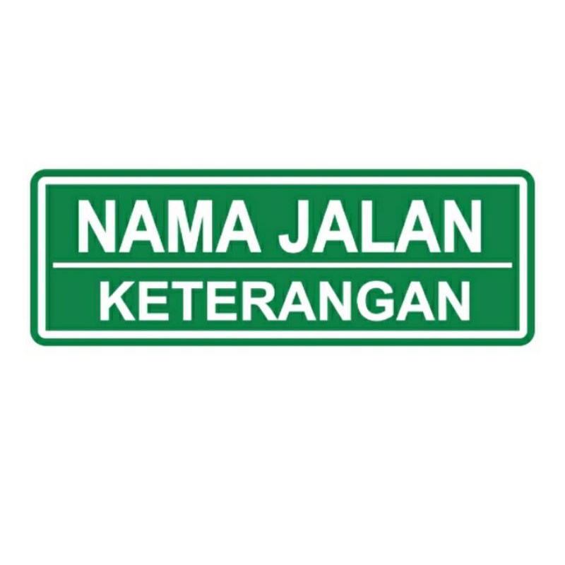 Jual Plang nama jalan custom | Shopee Indonesia