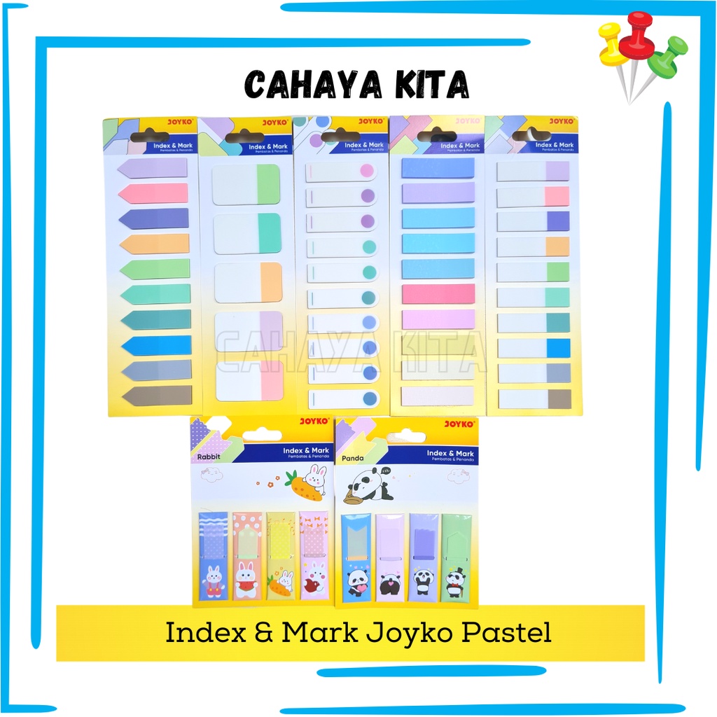 Jual Index & Mark / Penanda / Pembatas Joyko Warna Pastel IM61-67 ...