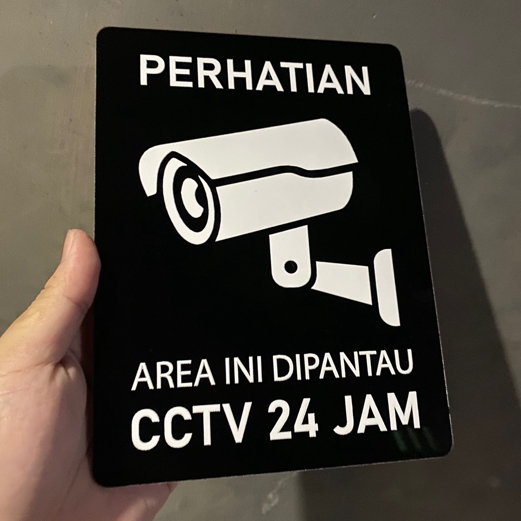 Jual TULISAN ACRYLIC CCTV 24 Jam | Shopee Indonesia
