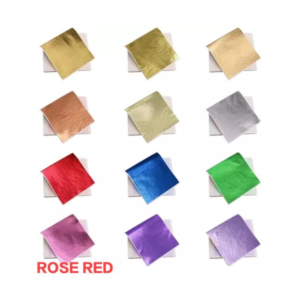 Jual [COD] 10 LEMBAR Kertas Foil Emas Gold Leaf Foil Sheet Kertas Prada ...