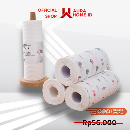Jual Tisu Kertas Reusable Paper Towel 1 Roll (50 Helai) / Tisu Tisue ...