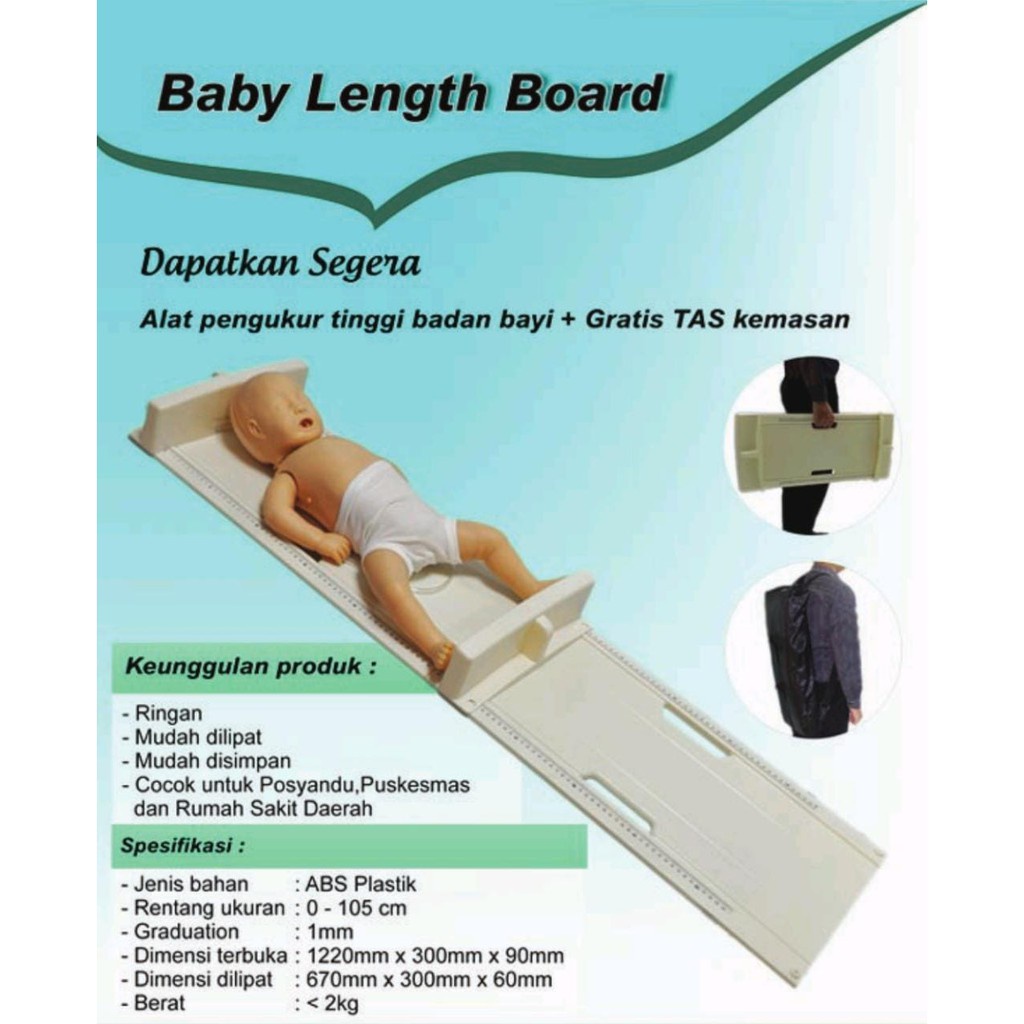 Jual Alat Ukur Panjang Badan Bayi / Infantometer Board | Shopee Indonesia
