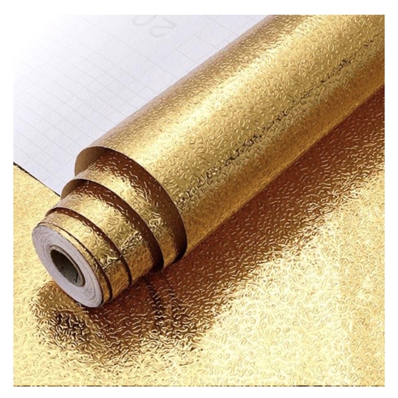 Jual WallSticker Sticker Emas Gold Metalik Dinding Dapur Alumunium ...